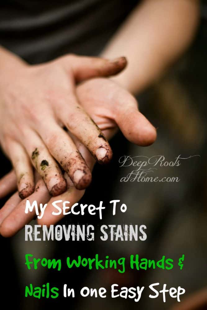Remove Stains From Working Hands & Nails In One Easy Step
