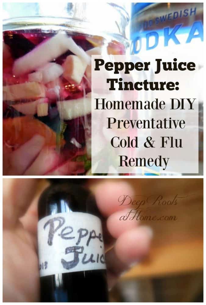 Pepper Juice Tincture: A Homemade Preventative Cold and Flu Remedy